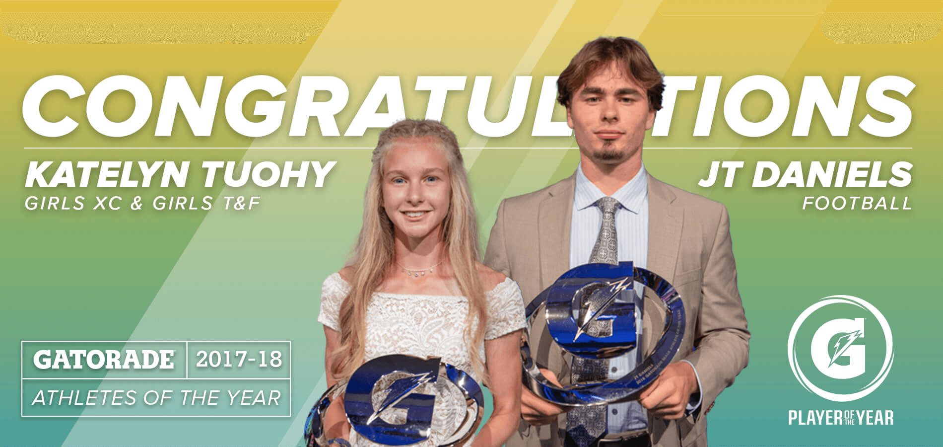 Gatorade Player of the Year - Honoring Athletic Excellence, Academic Achievement and Exemplary ...